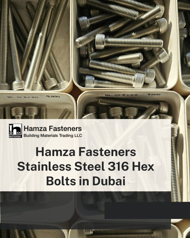 Stainless Steel 316 Hex Bolts in Dubai | Hamza Fasteners